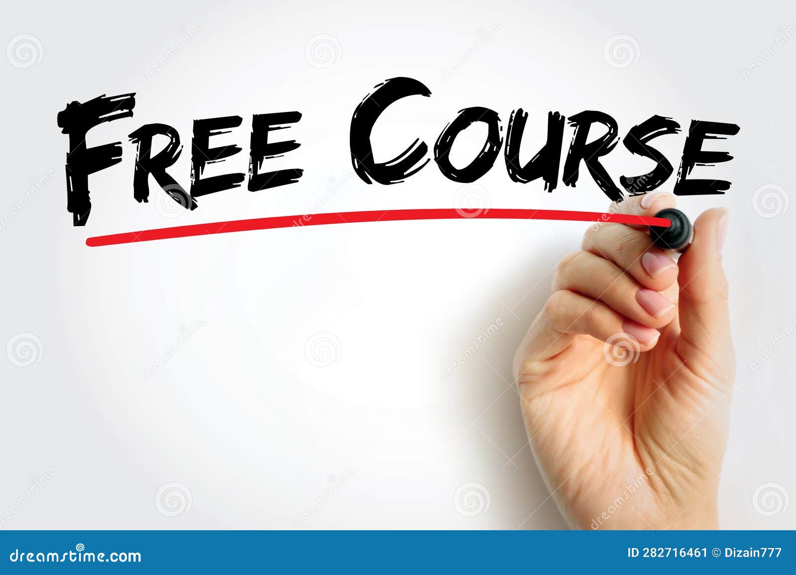 Free Course Text Quote, Concept Background Stock Image - Image of ...