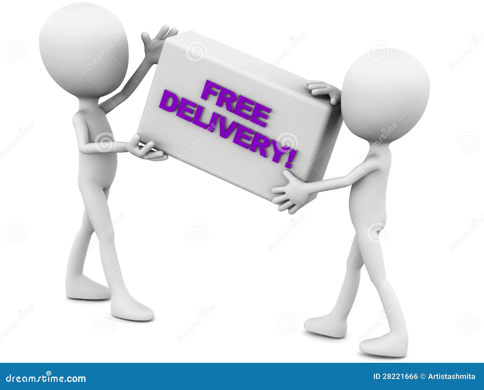 Free delivery stock illustration. Illustration of white - 28221666