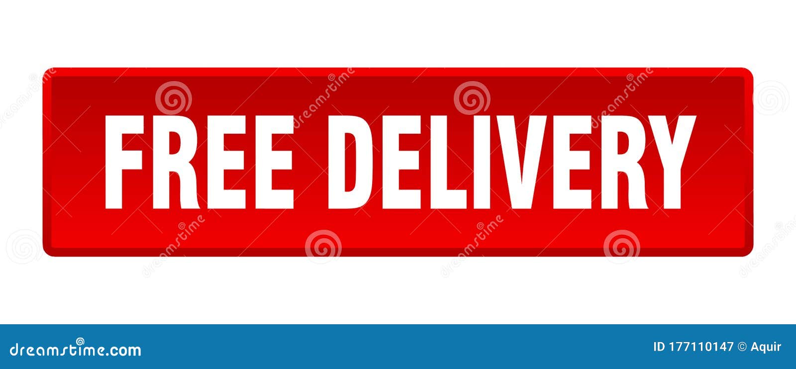 Free Delivery Button. Free Delivery Square Isolated Push Button Stock ...