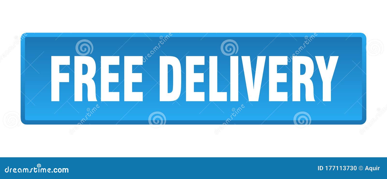 Free Delivery Button. Free Delivery Square Isolated Push Button Stock ...