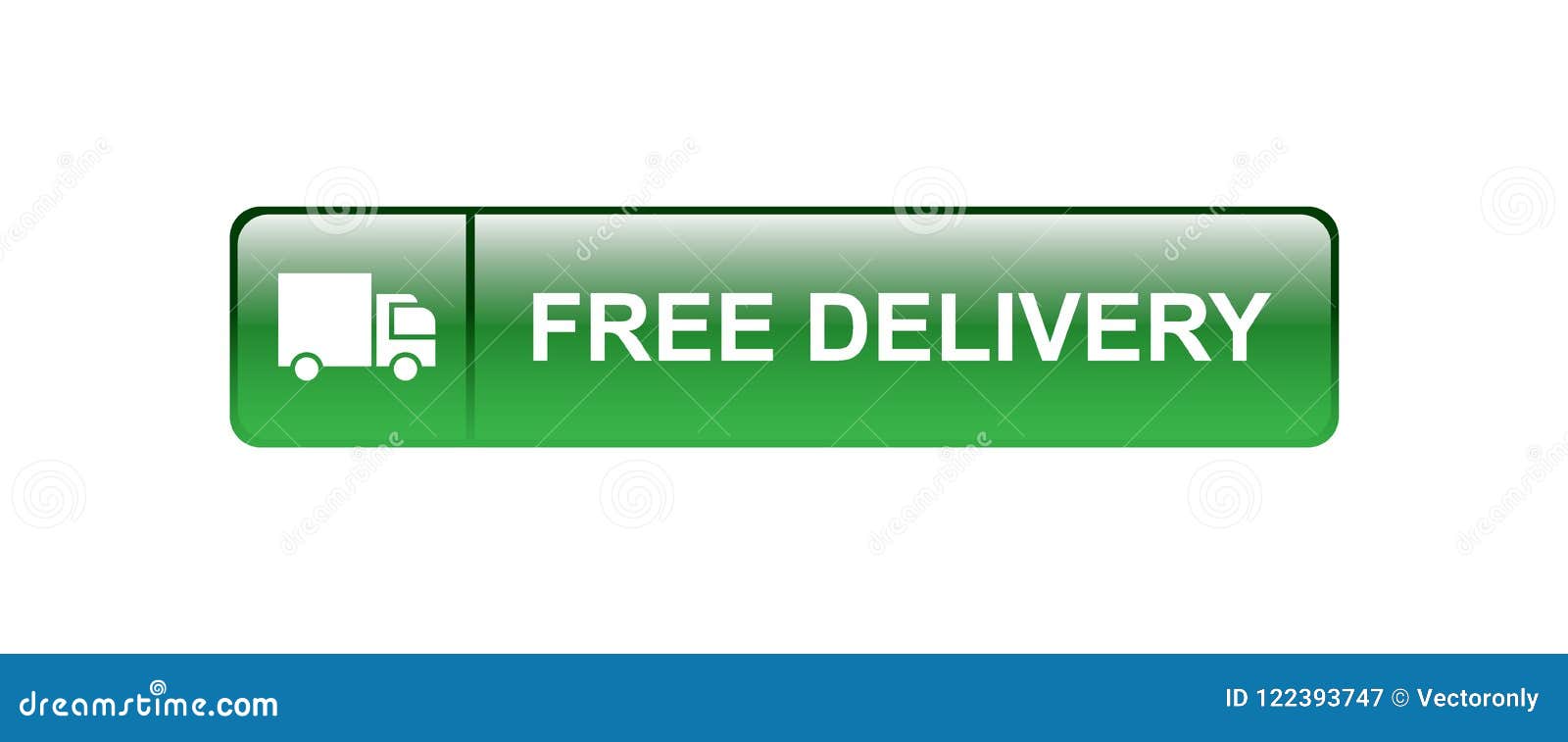 Free delivery button stock illustration. Illustration of distribution ...