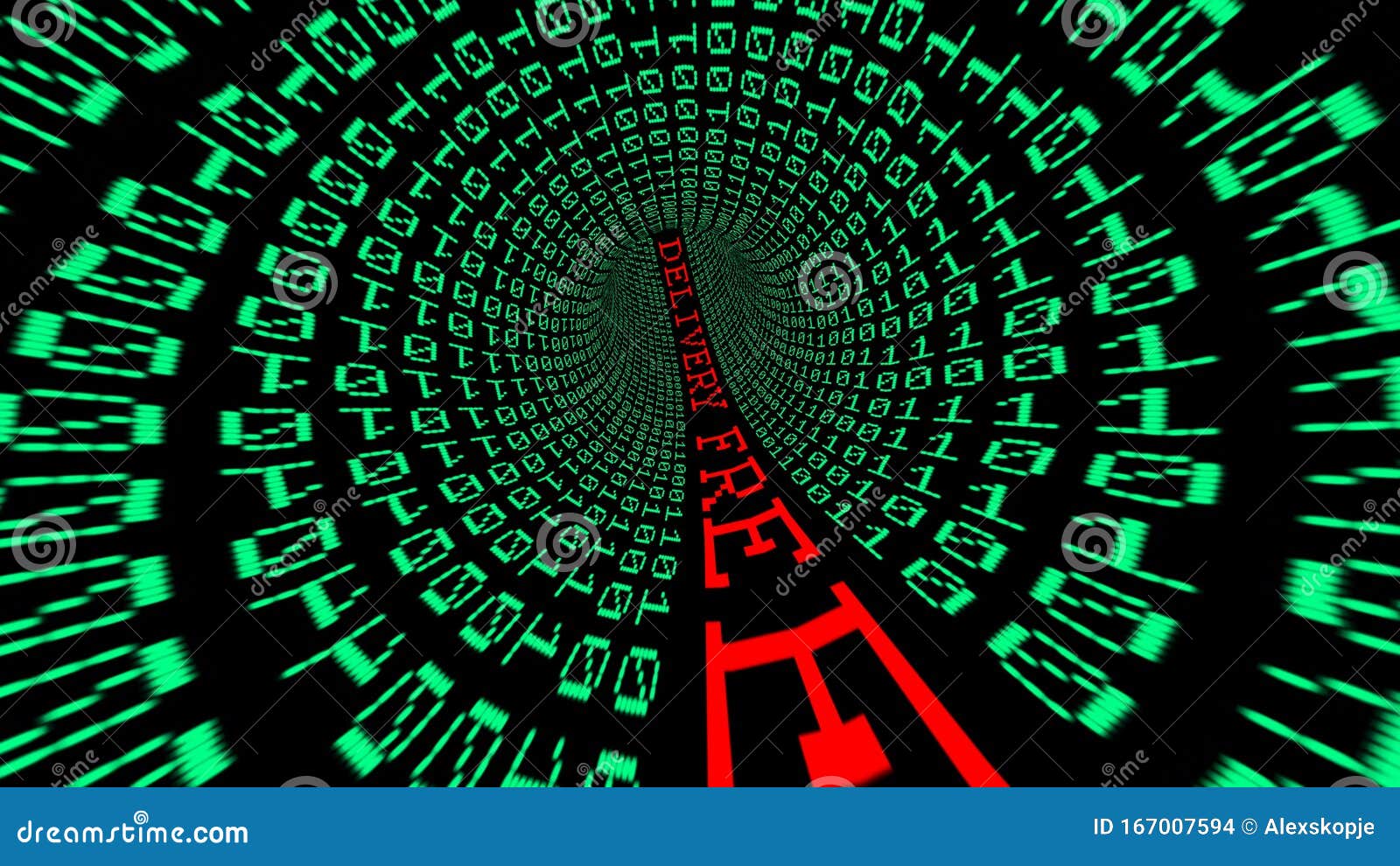 Free delivery data tunnel stock illustration. Illustration of order ...
