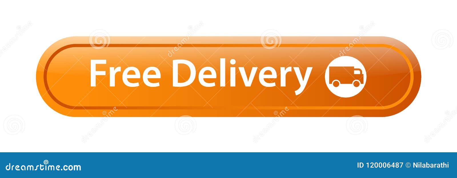 Free Delivery Icon Web Button Stock Illustration - Illustration of ...