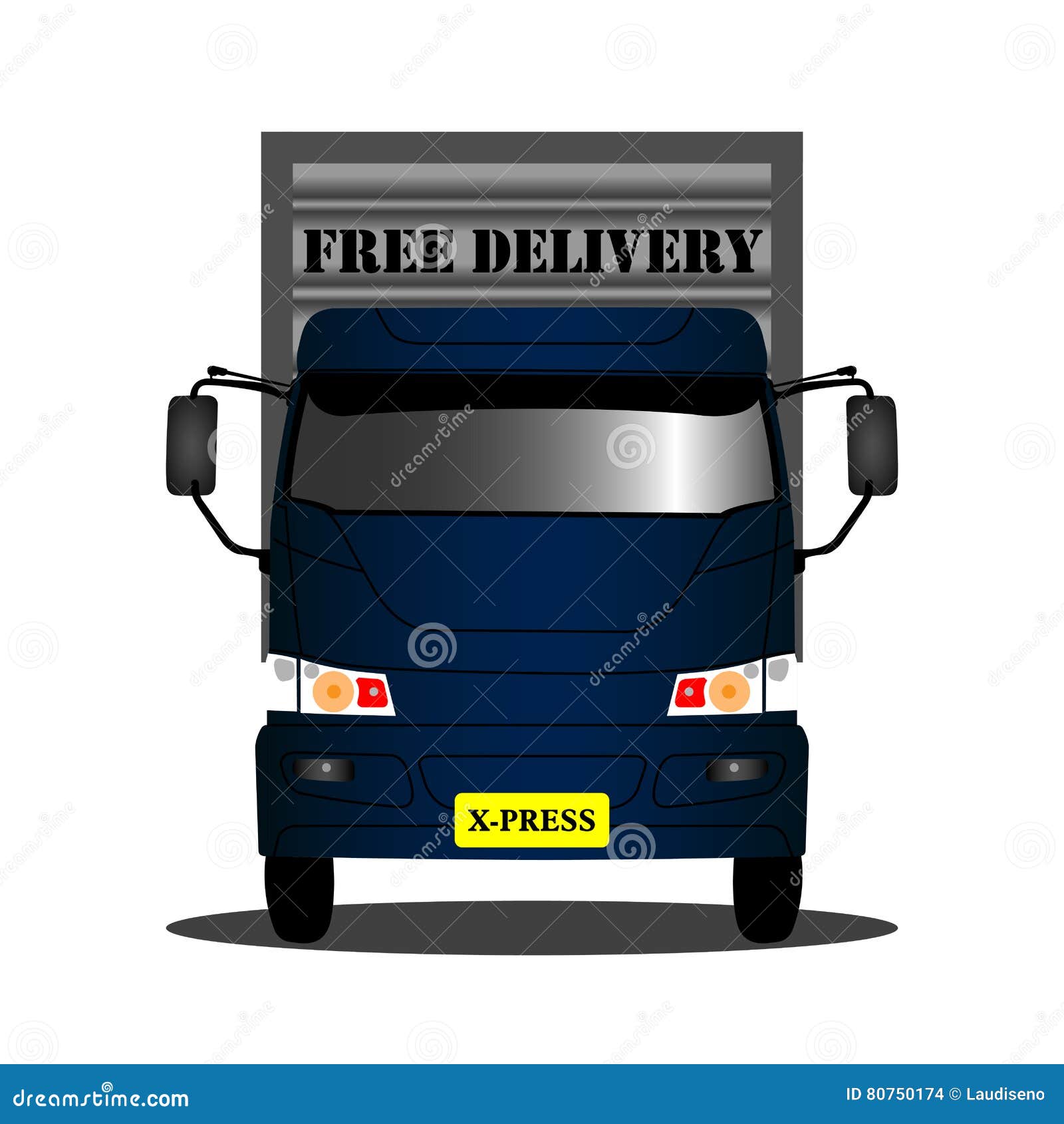 Free delivery stock vector. Illustration of icon, merchandise - 80750174