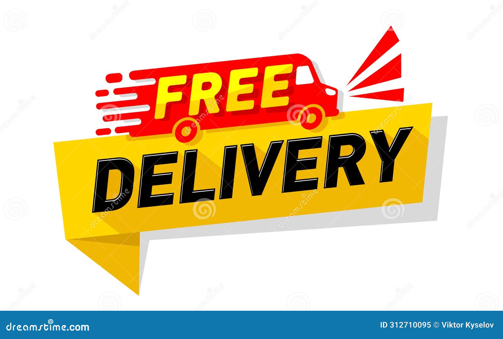 Free Delivery Shipping Label Stock Vector - Illustration of parcel ...