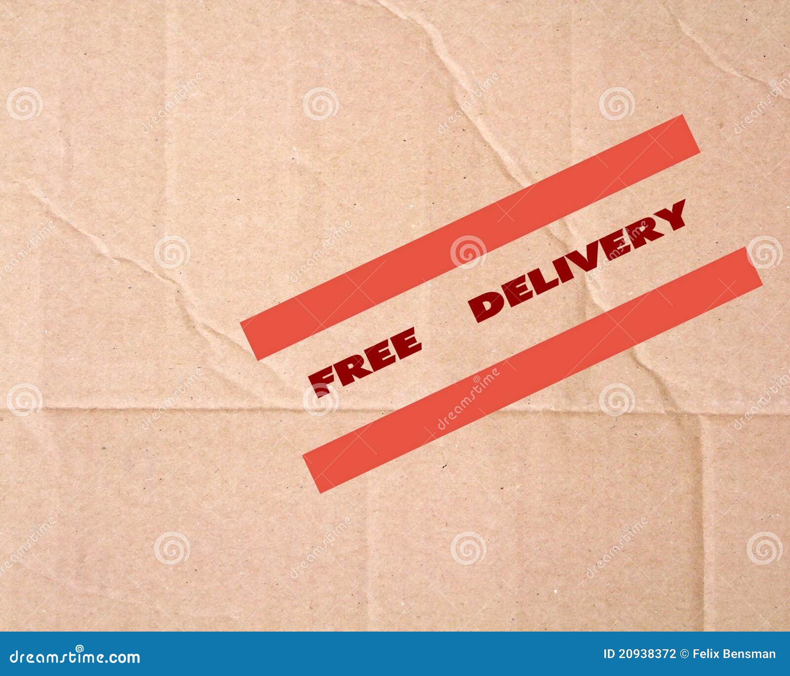 Free delivery sign stock photo. Image of delivery, inscription - 20938372