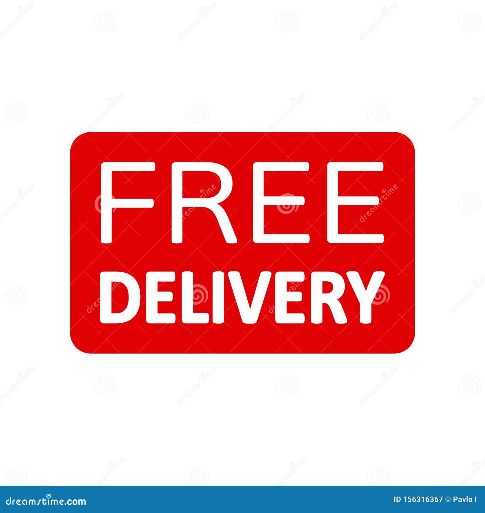 Free Delivery Sign, Free Shipping Service Icon â€“ Vector Stock Vector ...