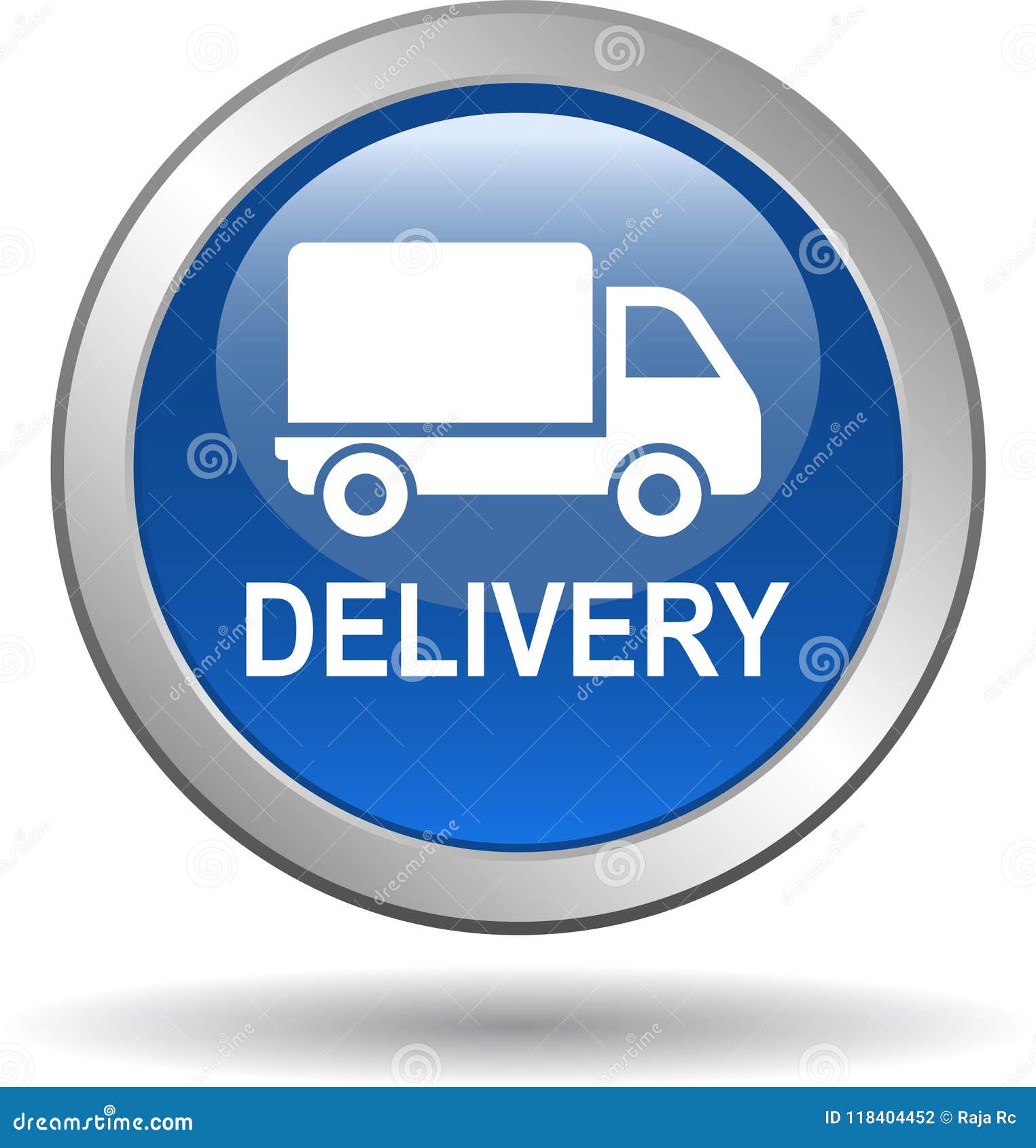 Free delivery web button stock vector. Illustration of automobile ...
