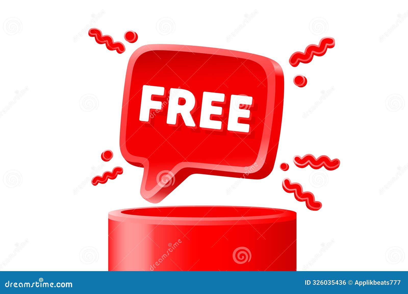 Free Discount Scene, Special Offer, Box Free. Vector Illustration Stock ...