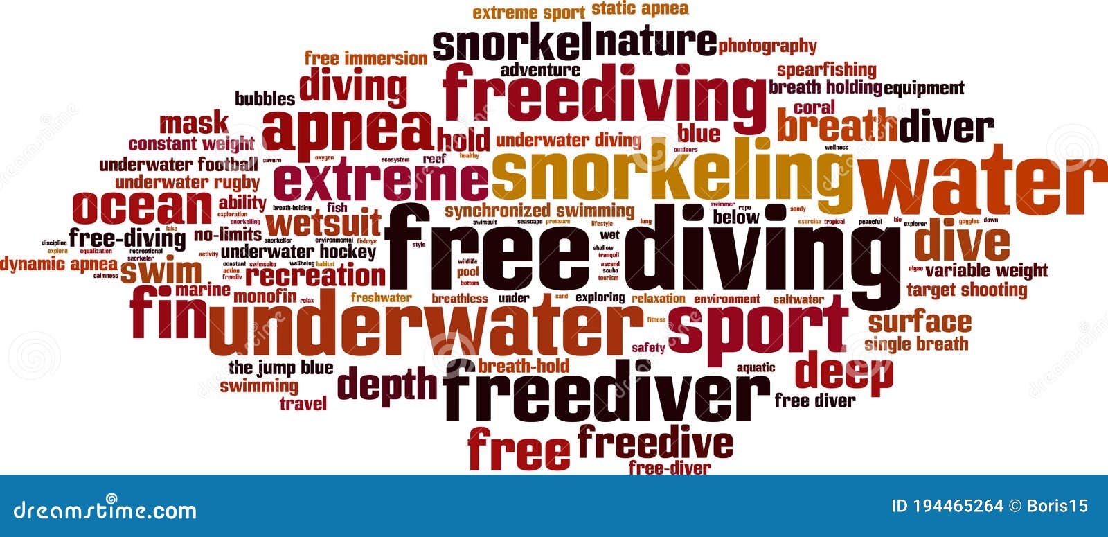 Free diving word cloud stock vector. Illustration of sport - 194465264