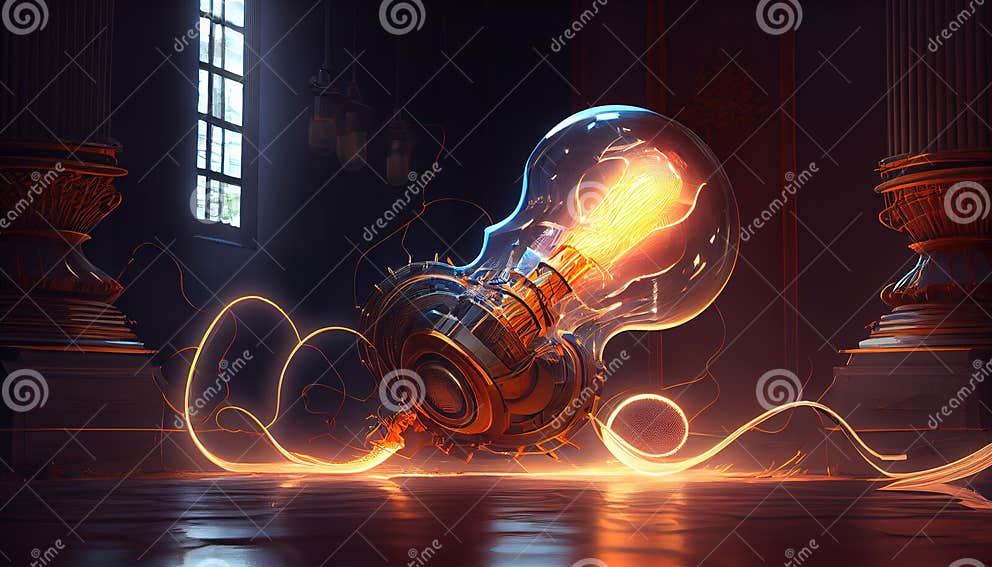 Free Energy Background. AI Render Stock Illustration - Illustration of ...