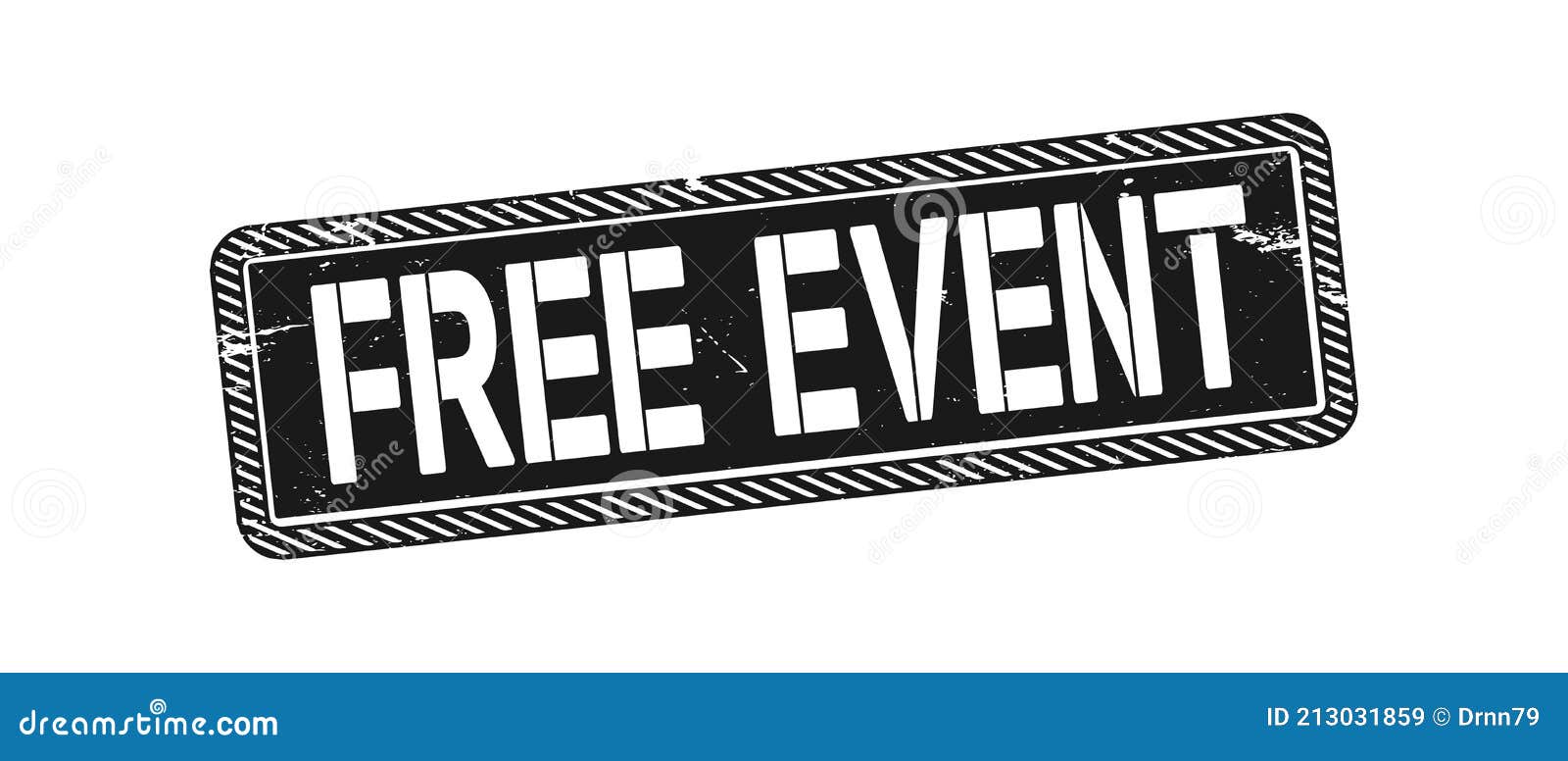 Free Entry Black Stamp Text on White Stock Vector - Illustration of ...