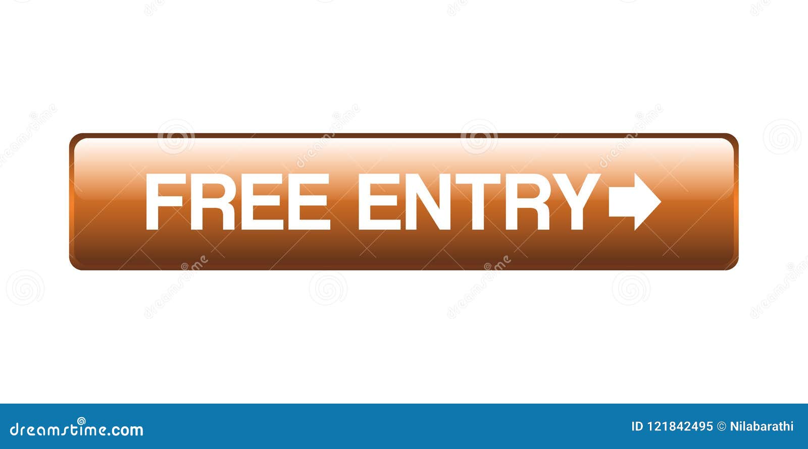 Free entry button stock illustration. Illustration of badge - 121842495