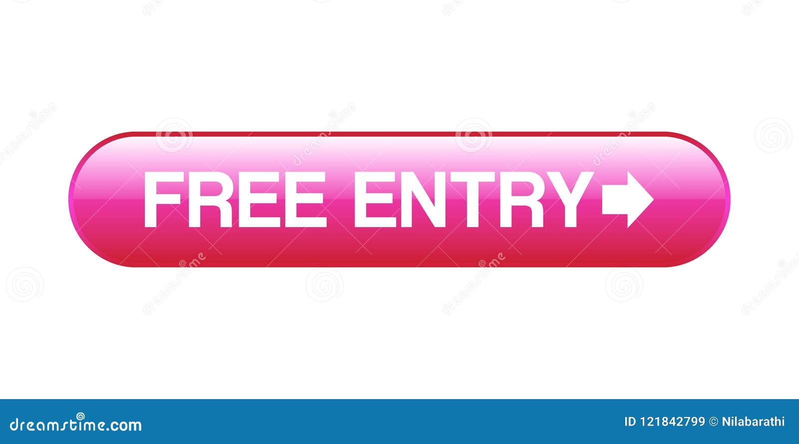 Free entry button stock illustration. Illustration of button - 121842799