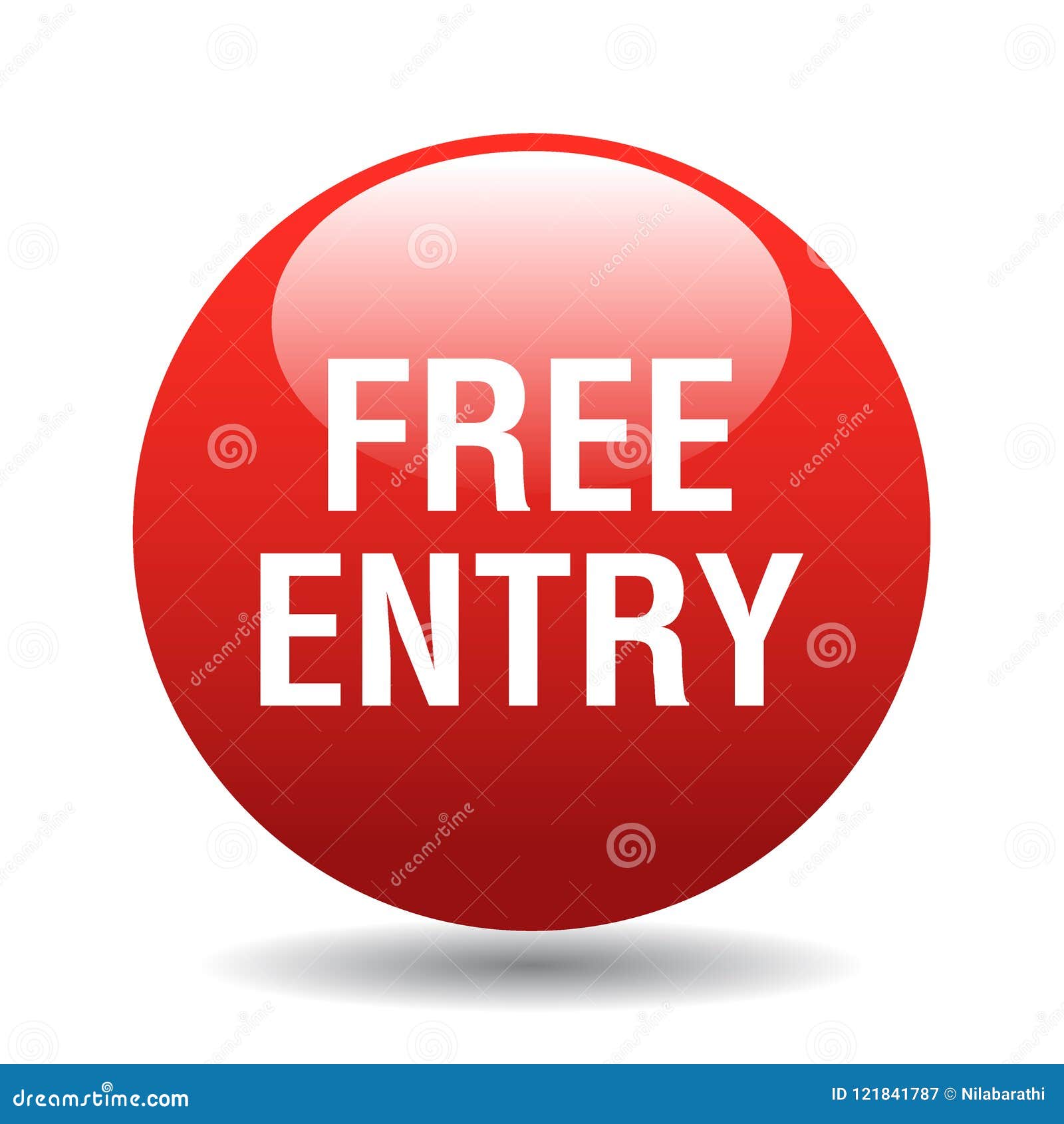 Free entry button stock illustration. Illustration of avenue - 121841787