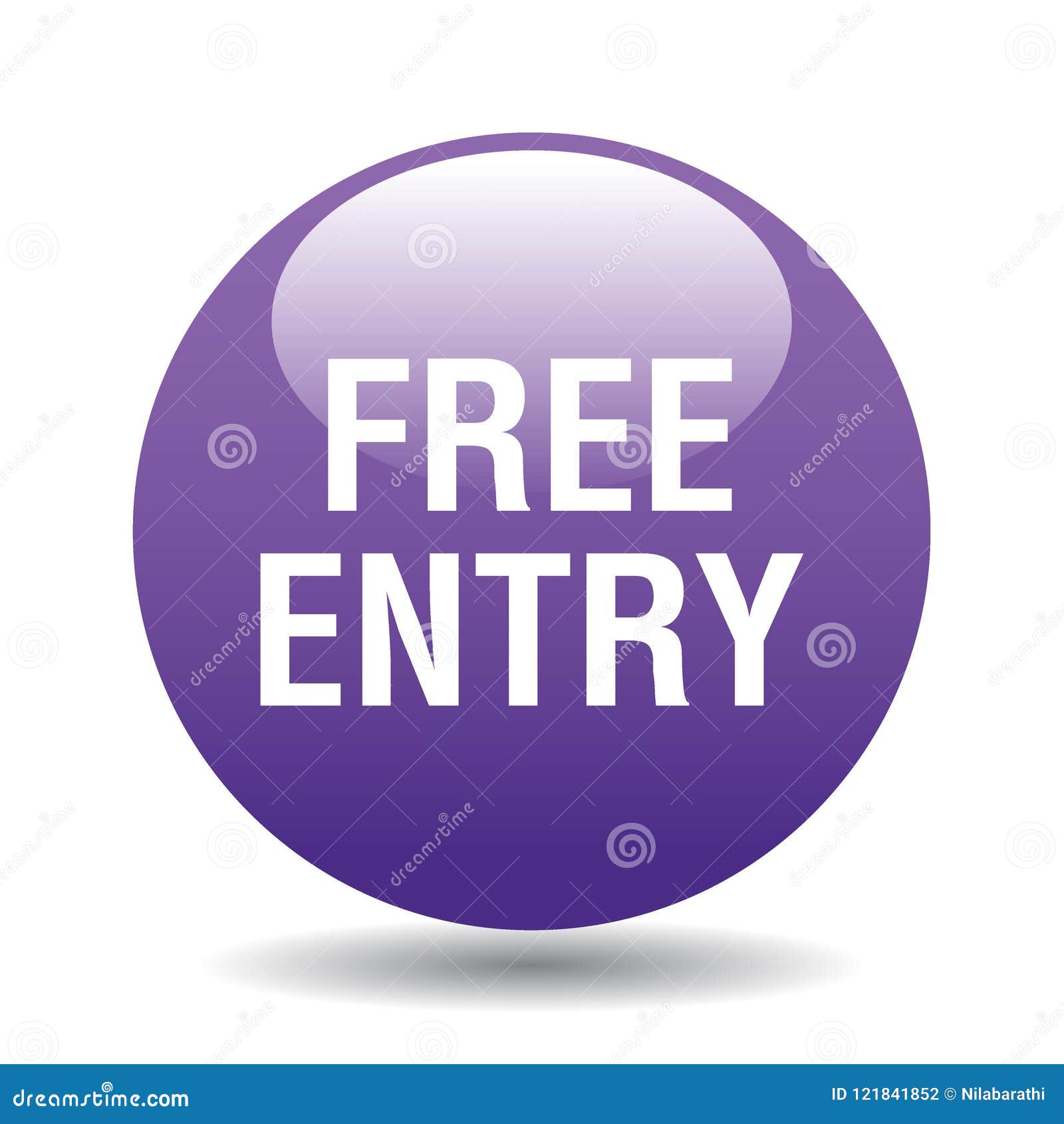 Free entry button stock illustration. Illustration of allowed - 121841852