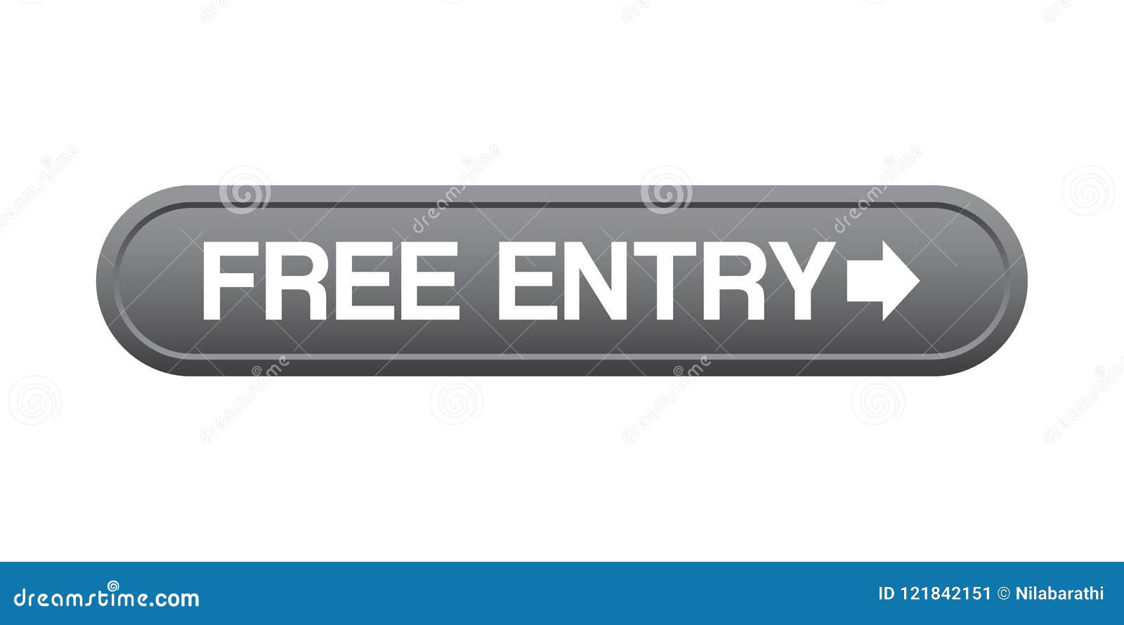 Free entry button stock illustration. Illustration of adventure - 121842151