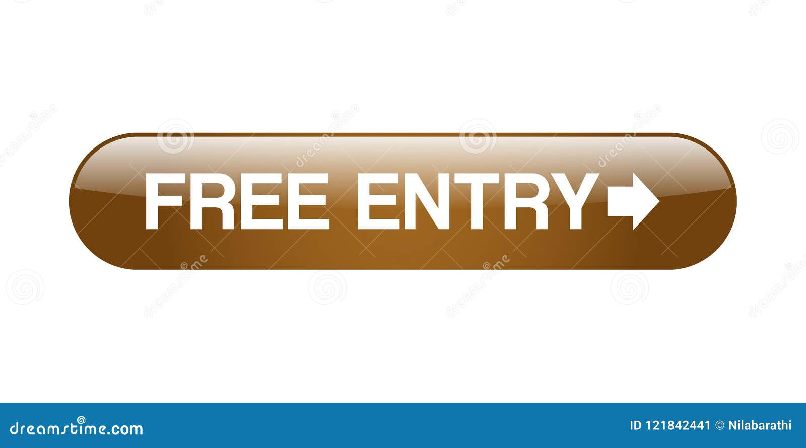 Free entry button stock illustration. Illustration of admit - 121842441