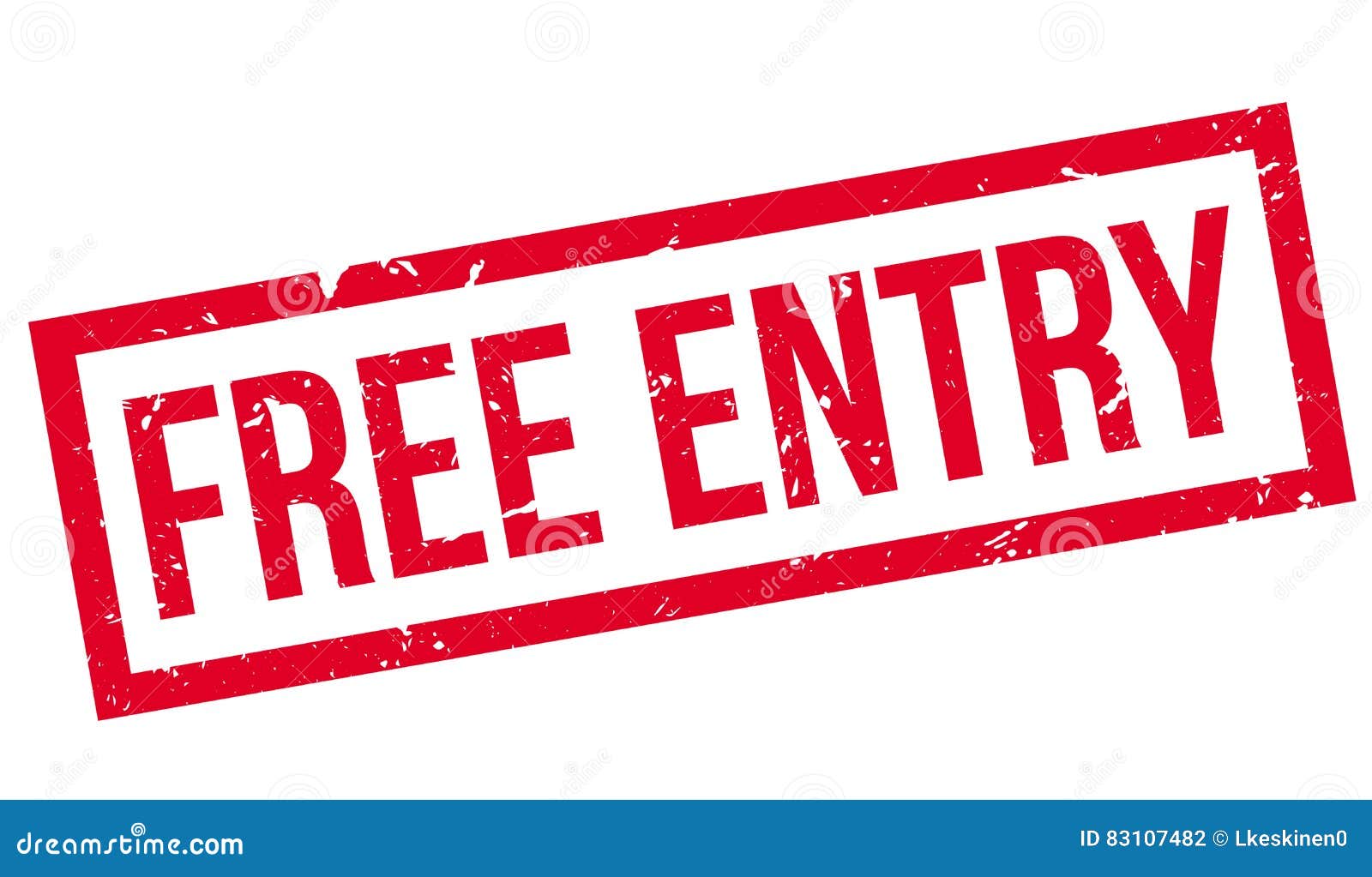 Free entry rubber stamp stock vector. Illustration of entry - 83107482