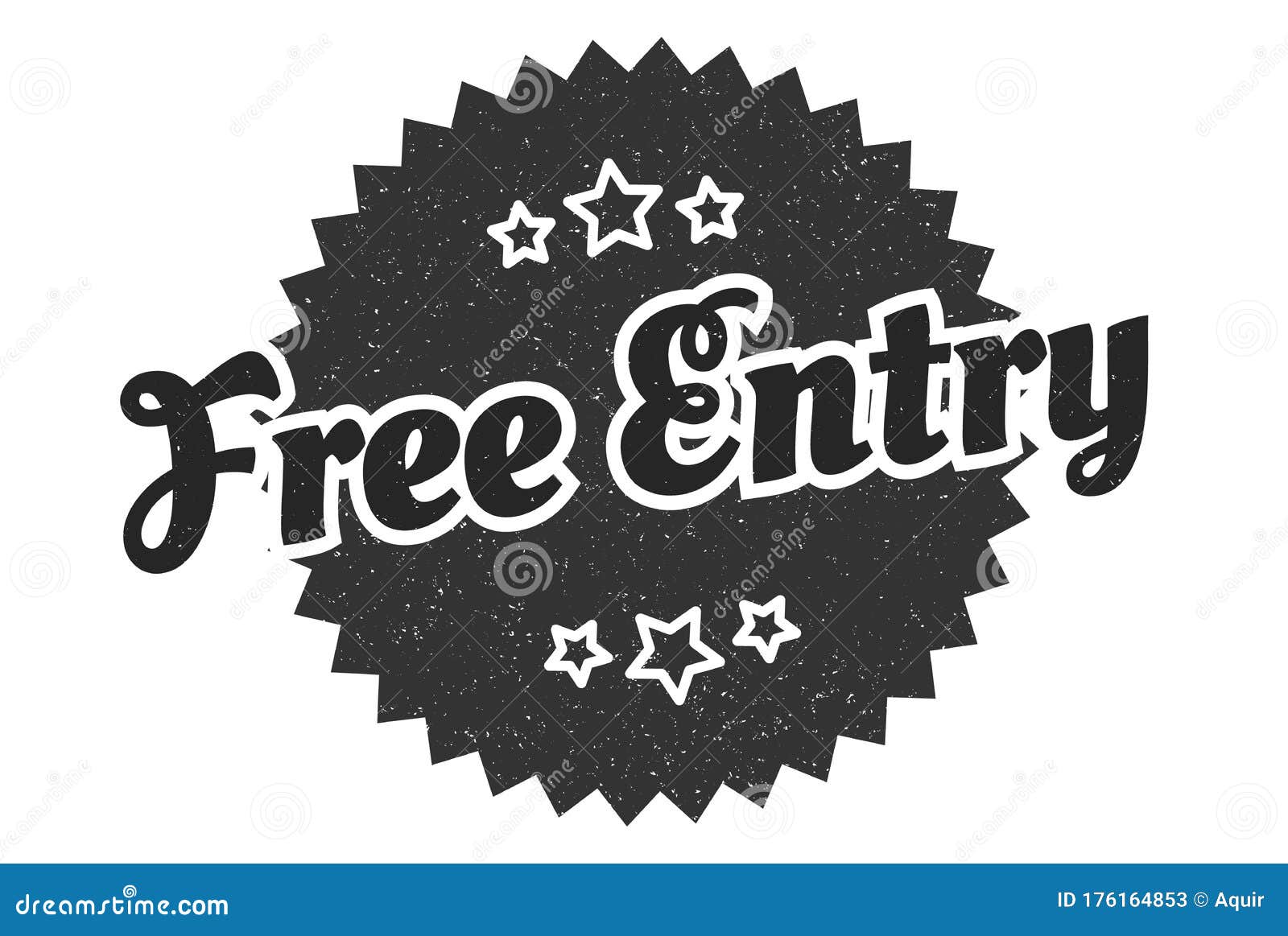 Free Entry Sign. Free Entry Vintage Retro Label Stock Vector ...