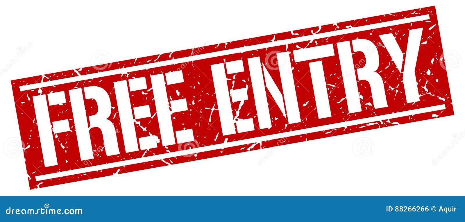 Free entry square stamp stock vector. Illustration of entry - 88266266