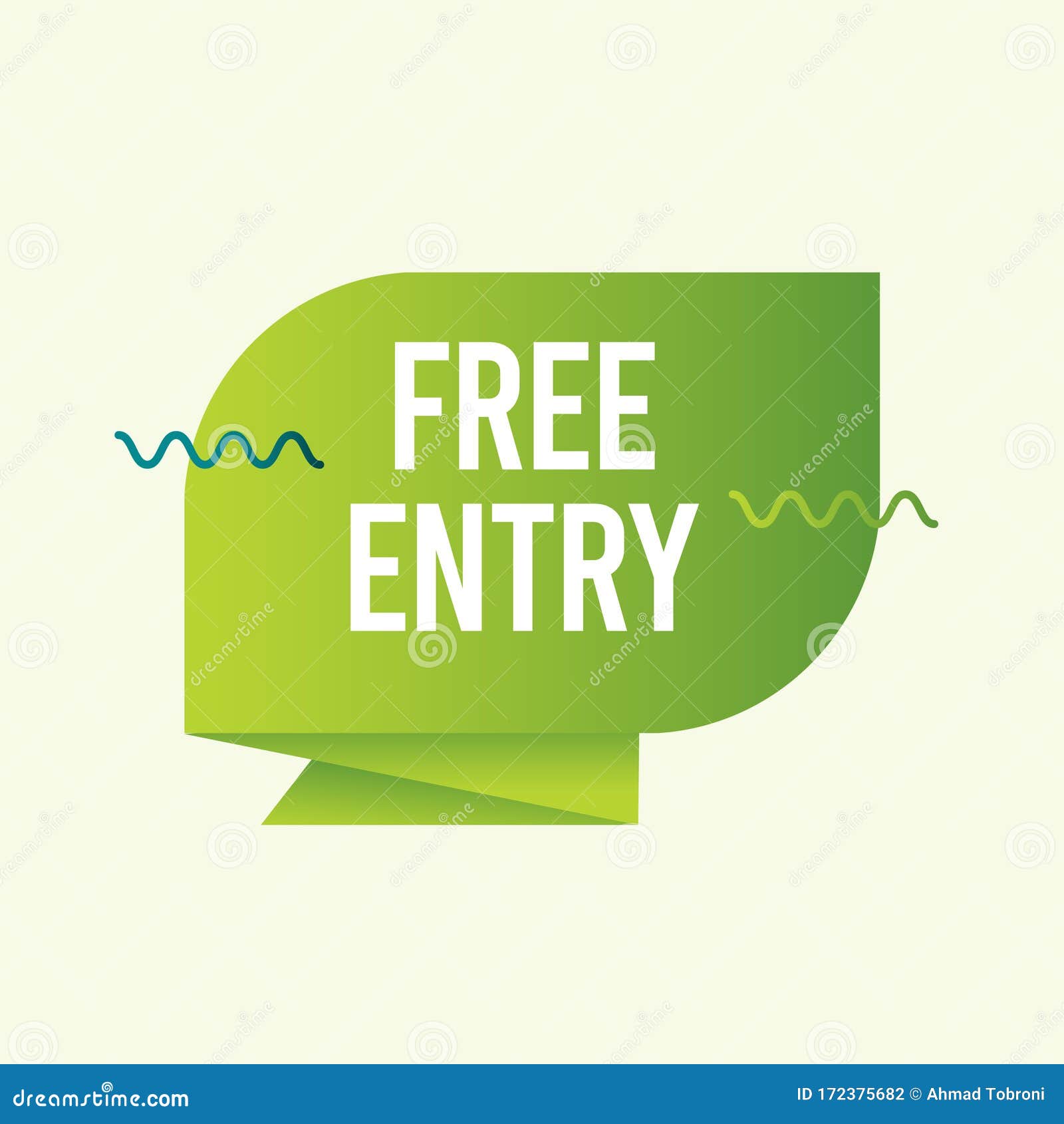 Free Entry Text Label Vector Template Design Illustration Stock Vector ...
