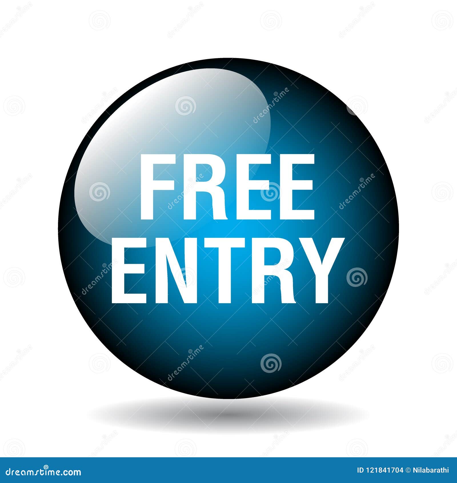 Free entry button stock illustration. Illustration of entry - 121841704