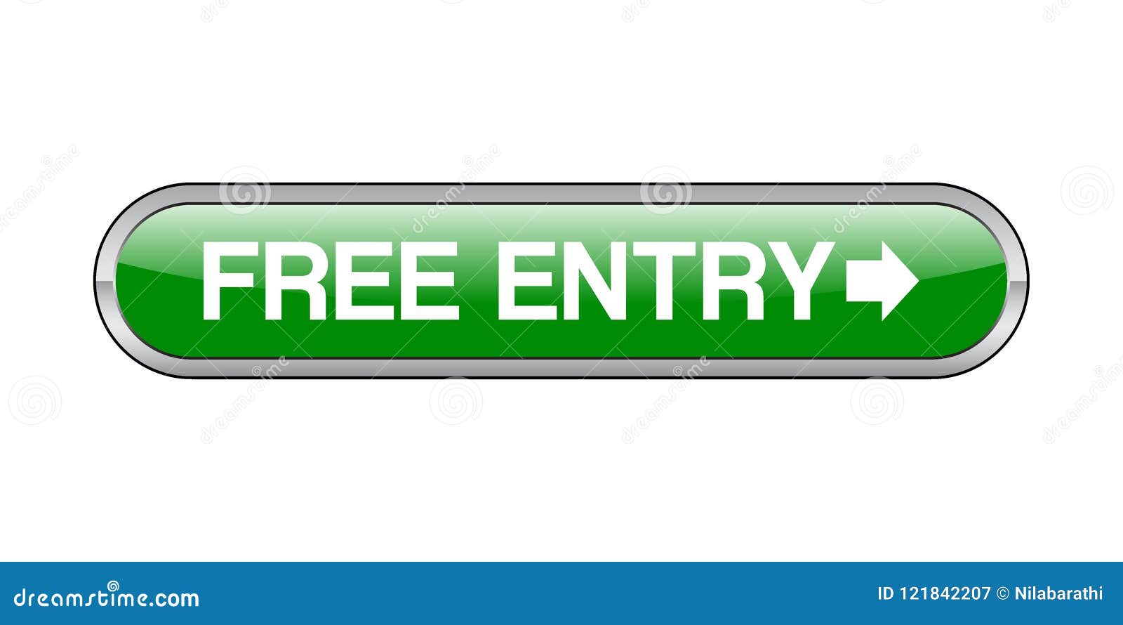 Free entry button stock illustration. Illustration of admittance ...