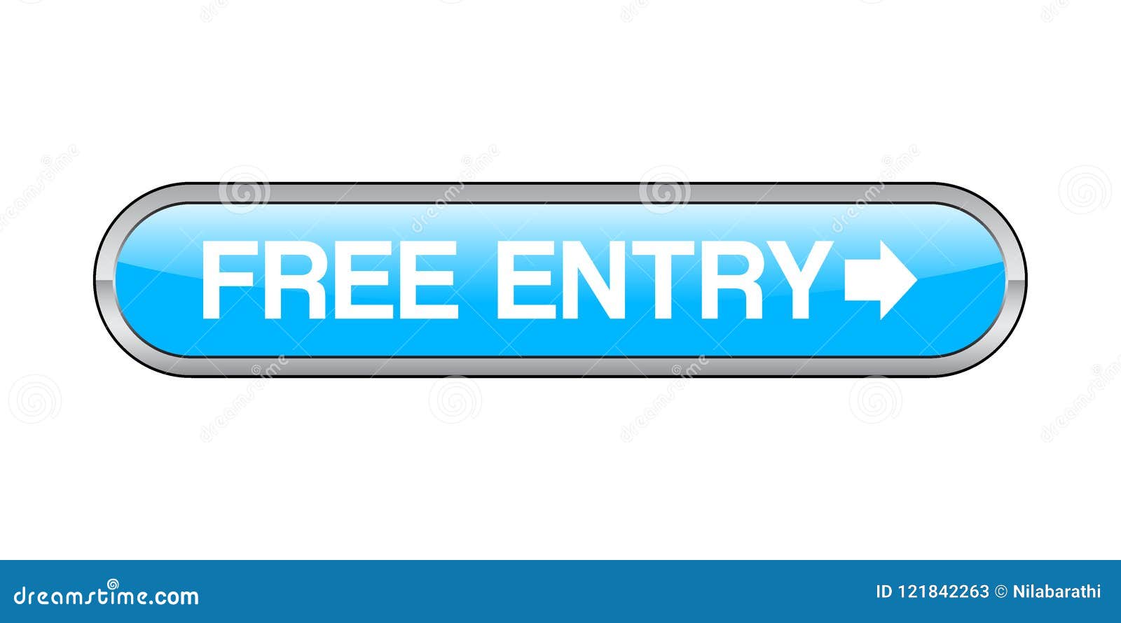 Free entry button stock illustration. Illustration of coming - 121842263