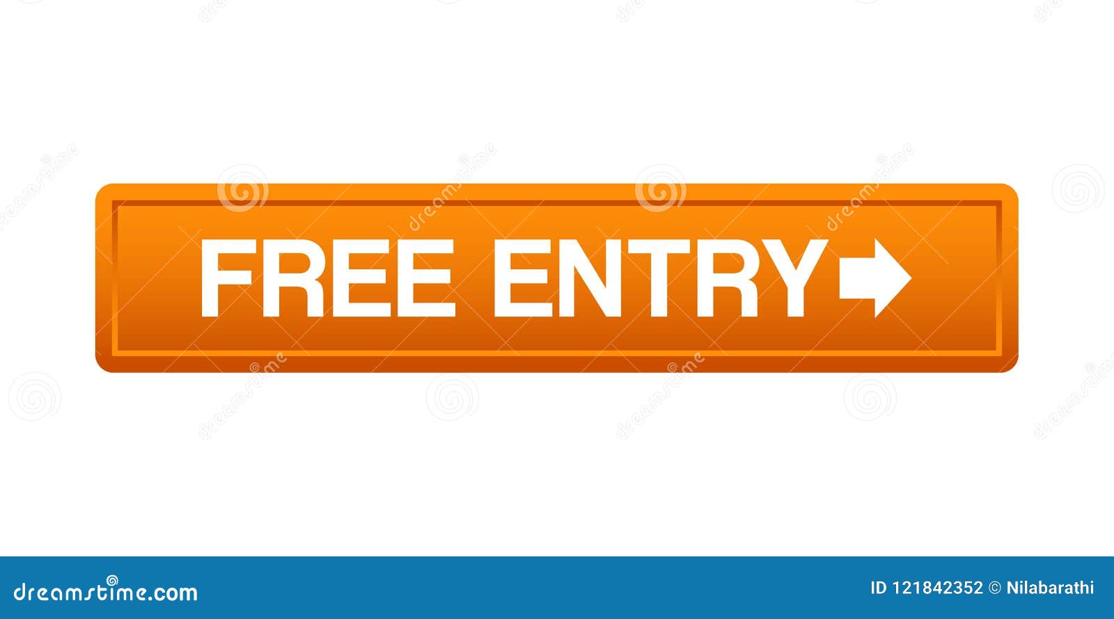 Free entry button stock illustration. Illustration of arrow - 121842352
