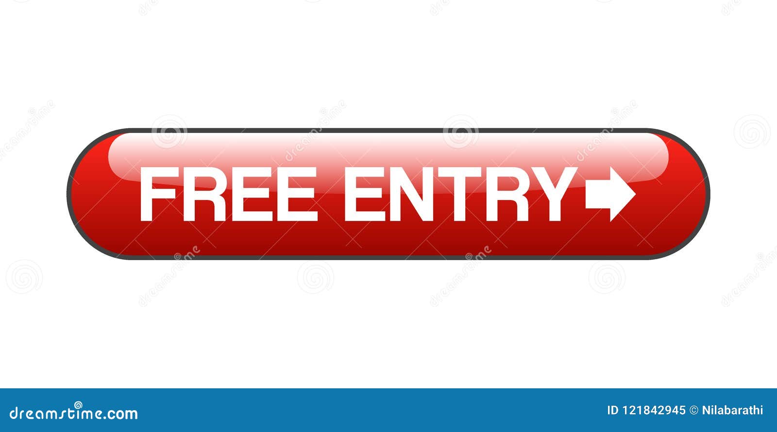 Free entry button stock illustration. Illustration of allowed - 121842945