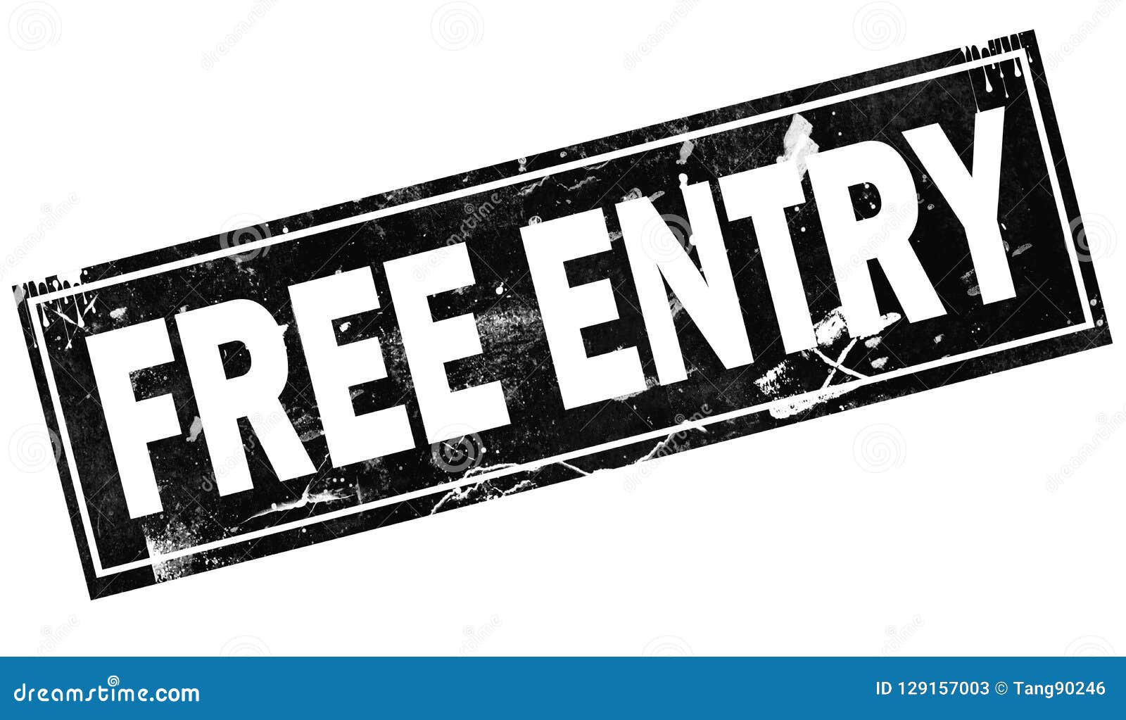 Free Entry Word with in Black Frame Word Stock Illustration ...