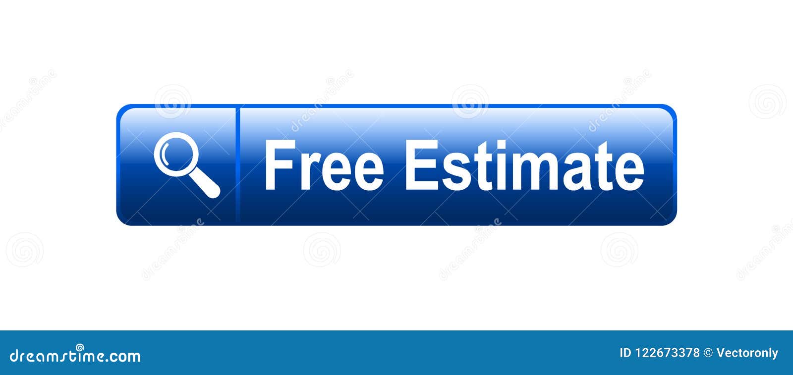 Free Estimate. Green Round Starry Icon. Royalty-Free Illustration ...