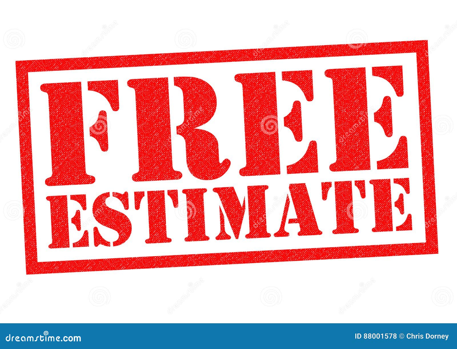 FREE ESTIMATE stock illustration. Illustration of charge - 88001578
