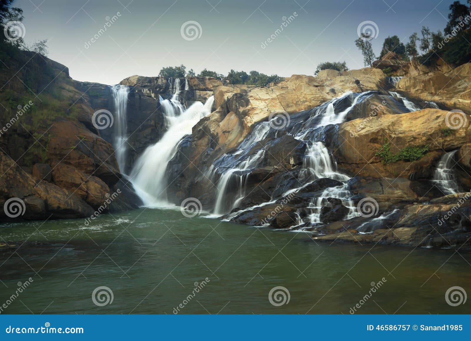 Free Fall Of Kanchi River Royalty-Free Stock Photo | CartoonDealer.com ...