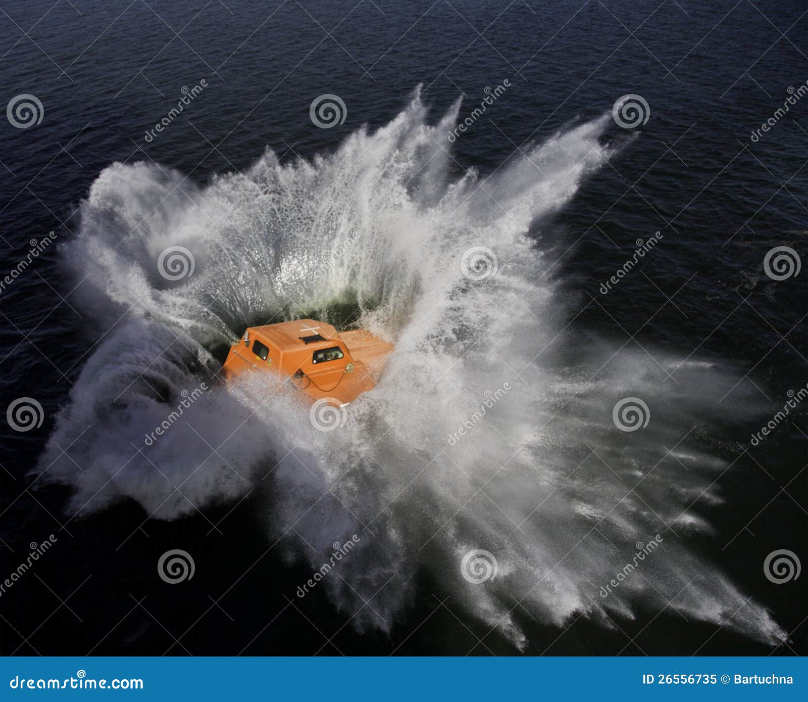 Free fall life boat stock image. Image of dive, practice - 26556735