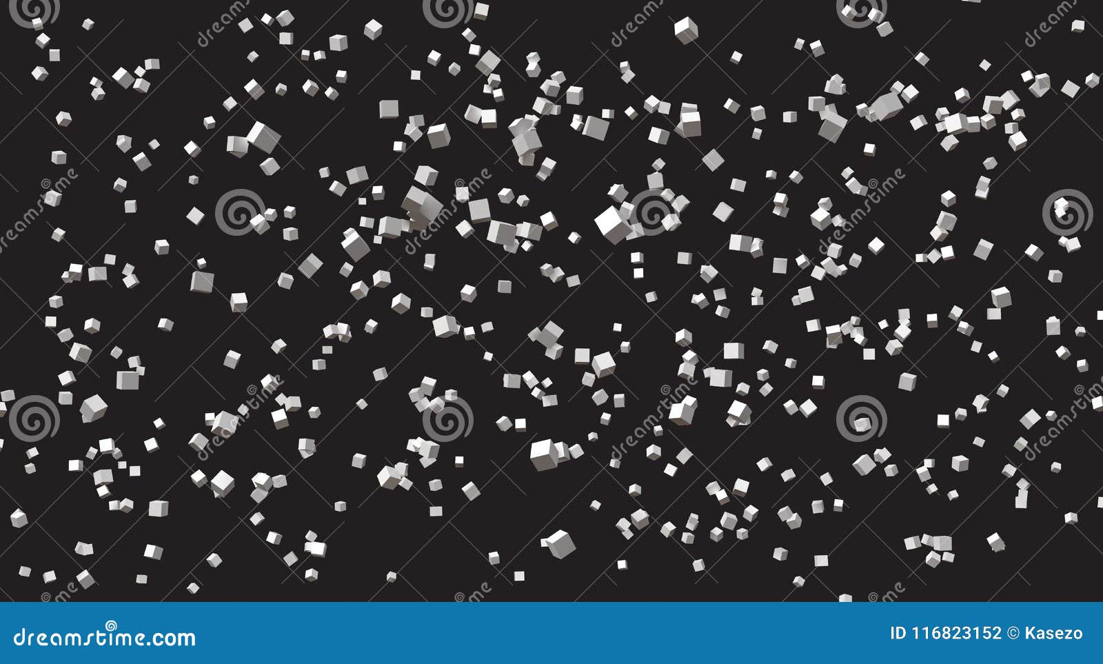 Free Falling Random Sized Cubes Stock Vector - Illustration of data ...