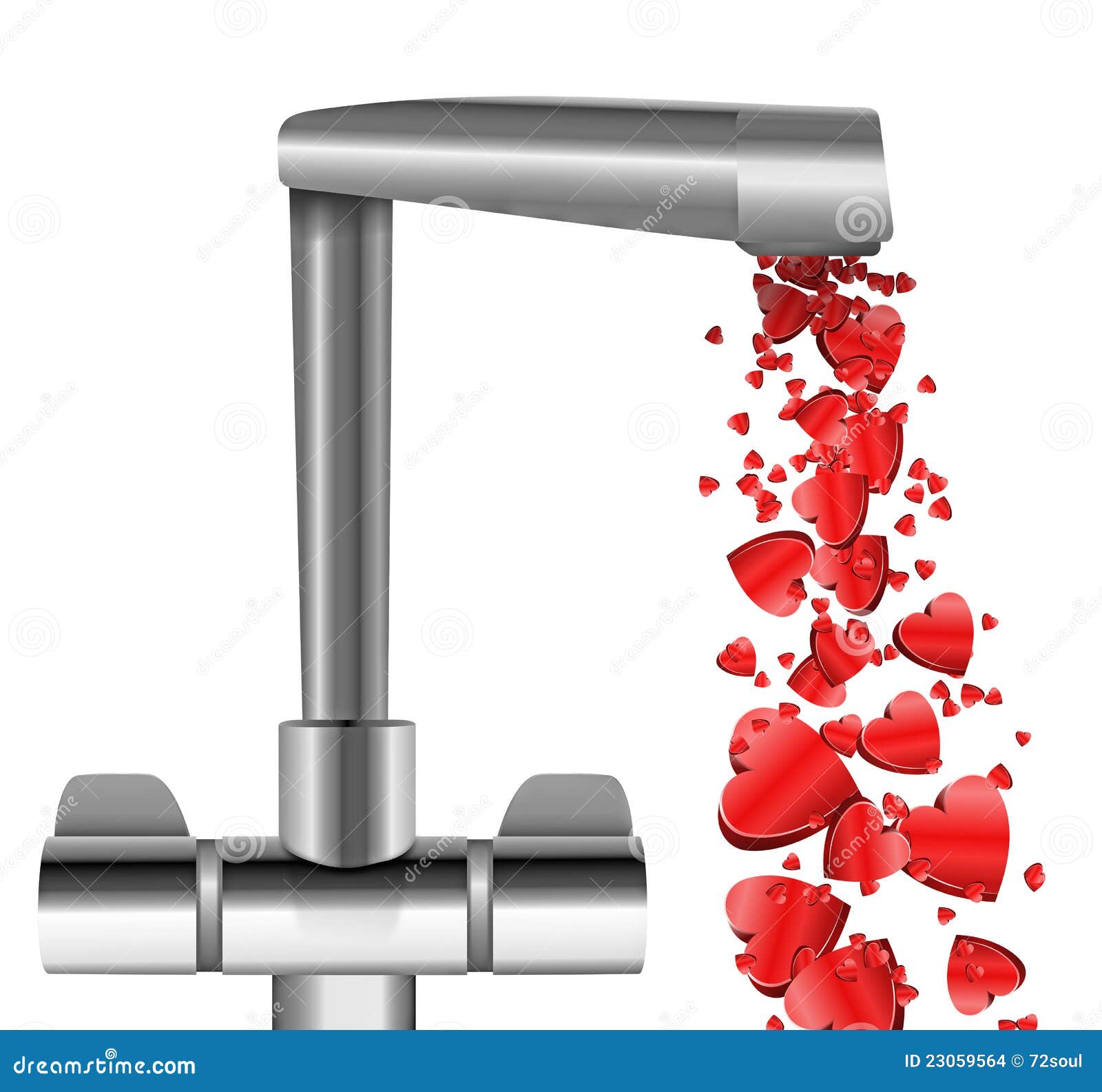 Free flowing love. stock illustration. Illustration of shiny - 23059564