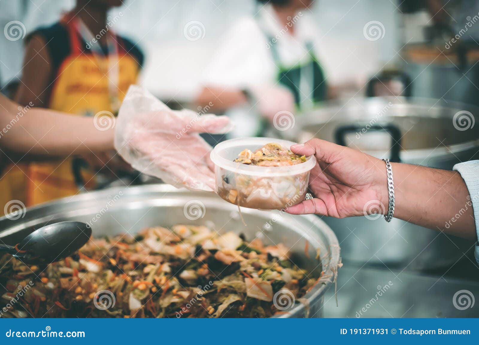 Free Food Donation To the Poor Stock Image - Image of giving, poor ...