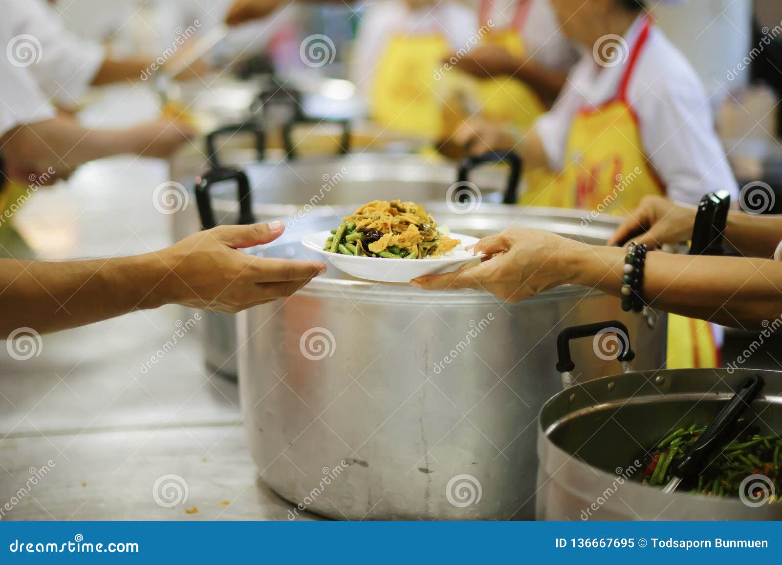 Free Food for the Poor and Food Distribution Stock Image - Image of ...