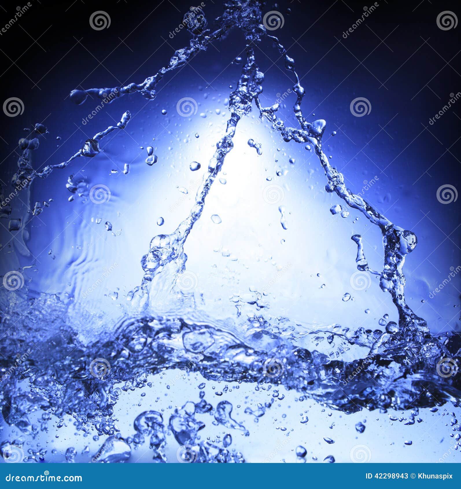 Free Form Of Blue Splashing Water Use For Nature Background ,backdrop ...