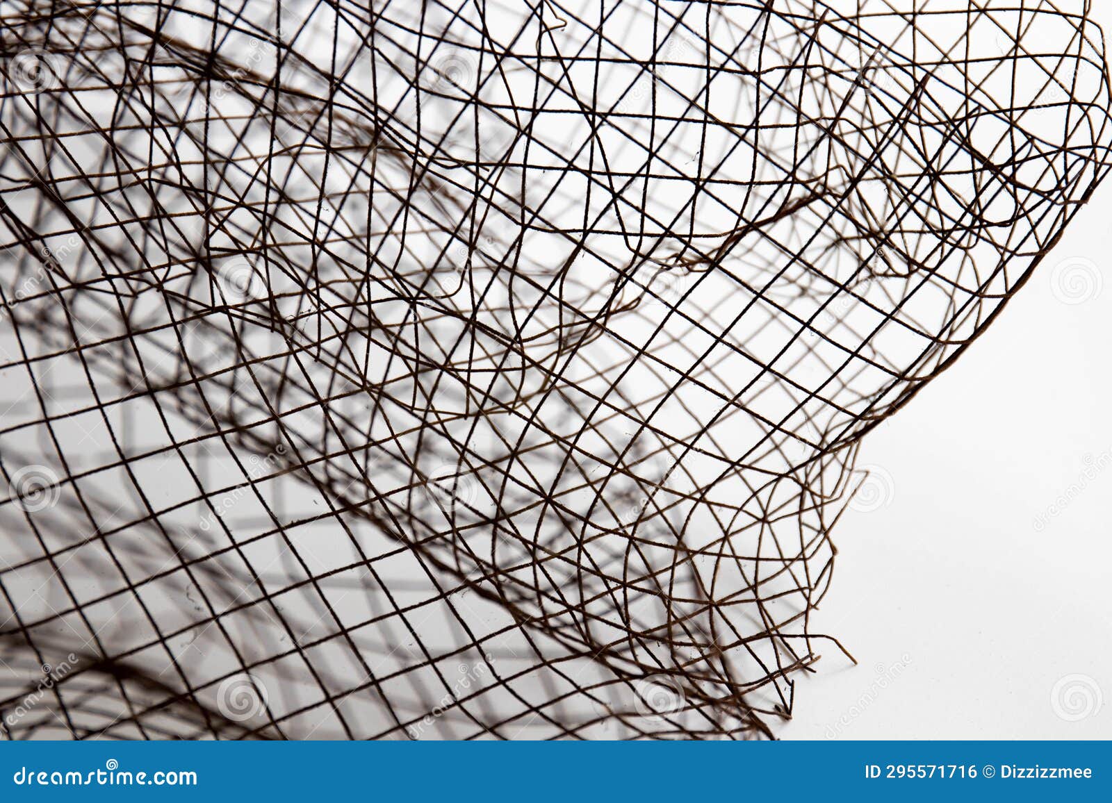 Free Form Curve of Black Rustic Wire Mesh Stock Photo - Image of mesh ...