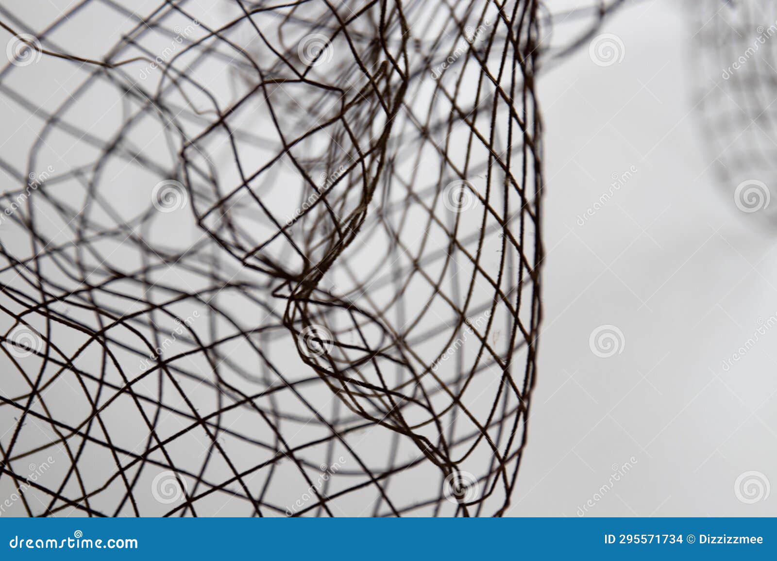 Free Form Curve of Black Rustic Wire Mesh Stock Photo - Image of curve ...