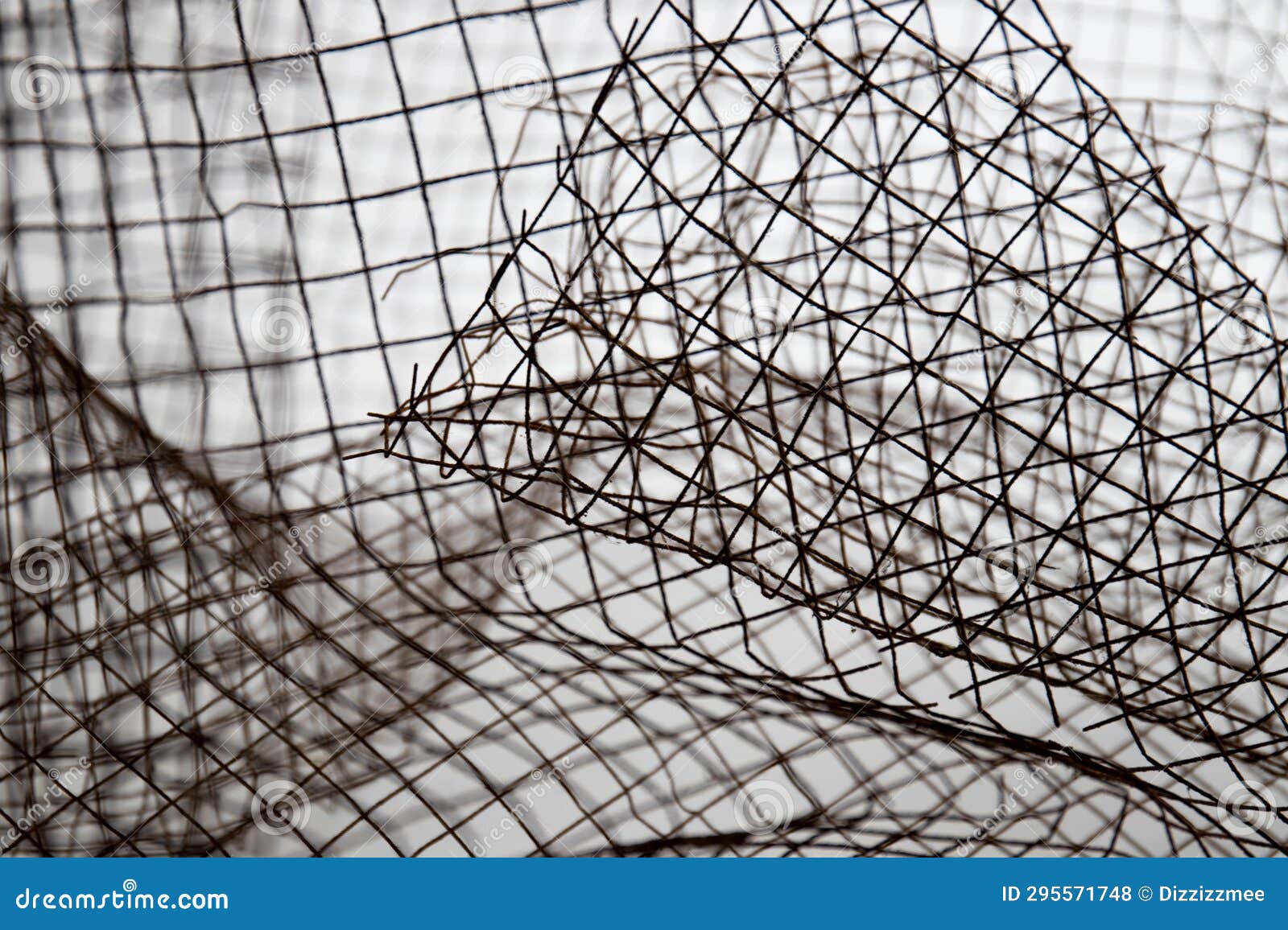 Free Form Curve of Black Rustic Wire Mesh Stock Photo - Image of close ...