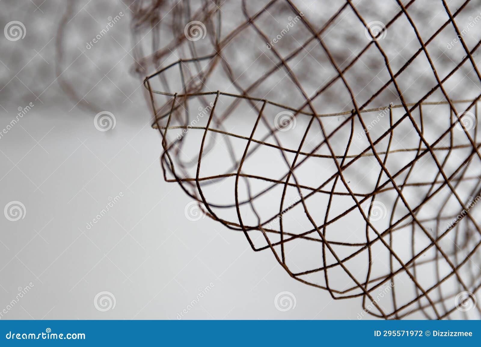 Free Form Curve of Black Rustic Wire Mesh Stock Photo - Image of mesh ...
