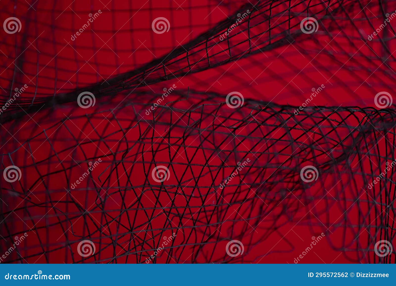 Free Form Curve of Black Rustic Wire Mesh Stock Photo - Image of close ...