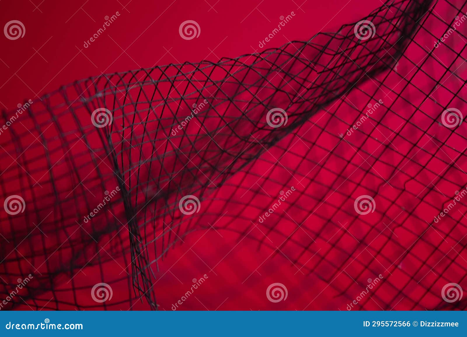 Free Form Curve of Black Rustic Wire Mesh Stock Photo - Image of wire ...