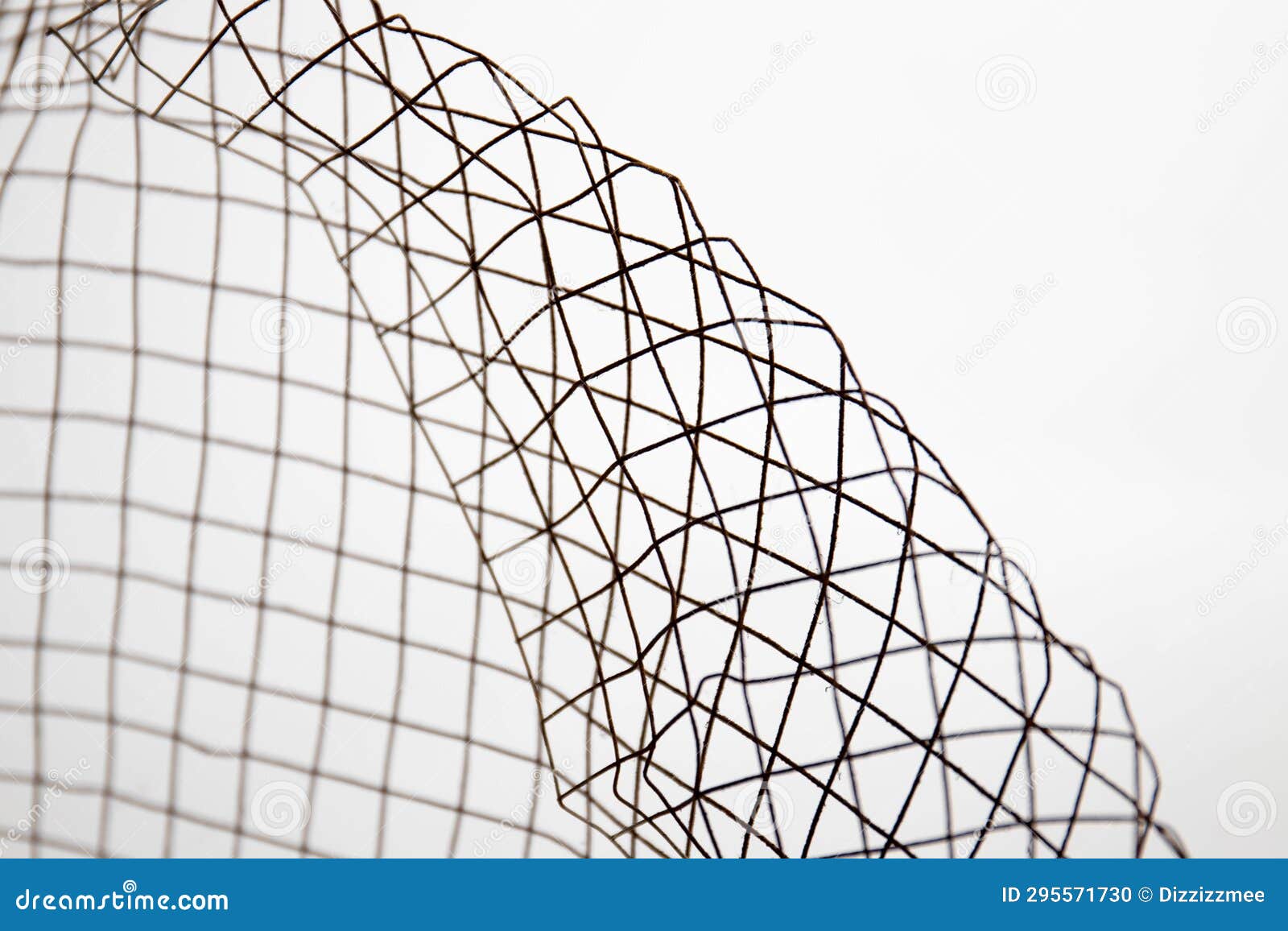 Free Form Curve of Black Rustic Wire Mesh Stock Photo - Image of ...