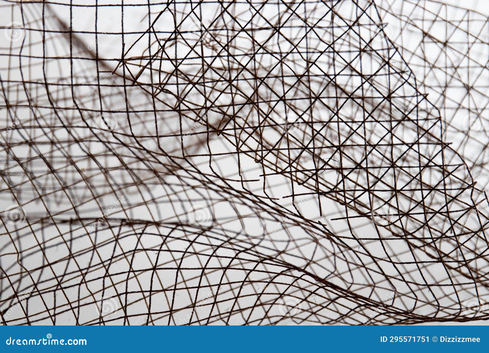 Free Form Curve of Black Rustic Wire Mesh Stock Image - Image of ...