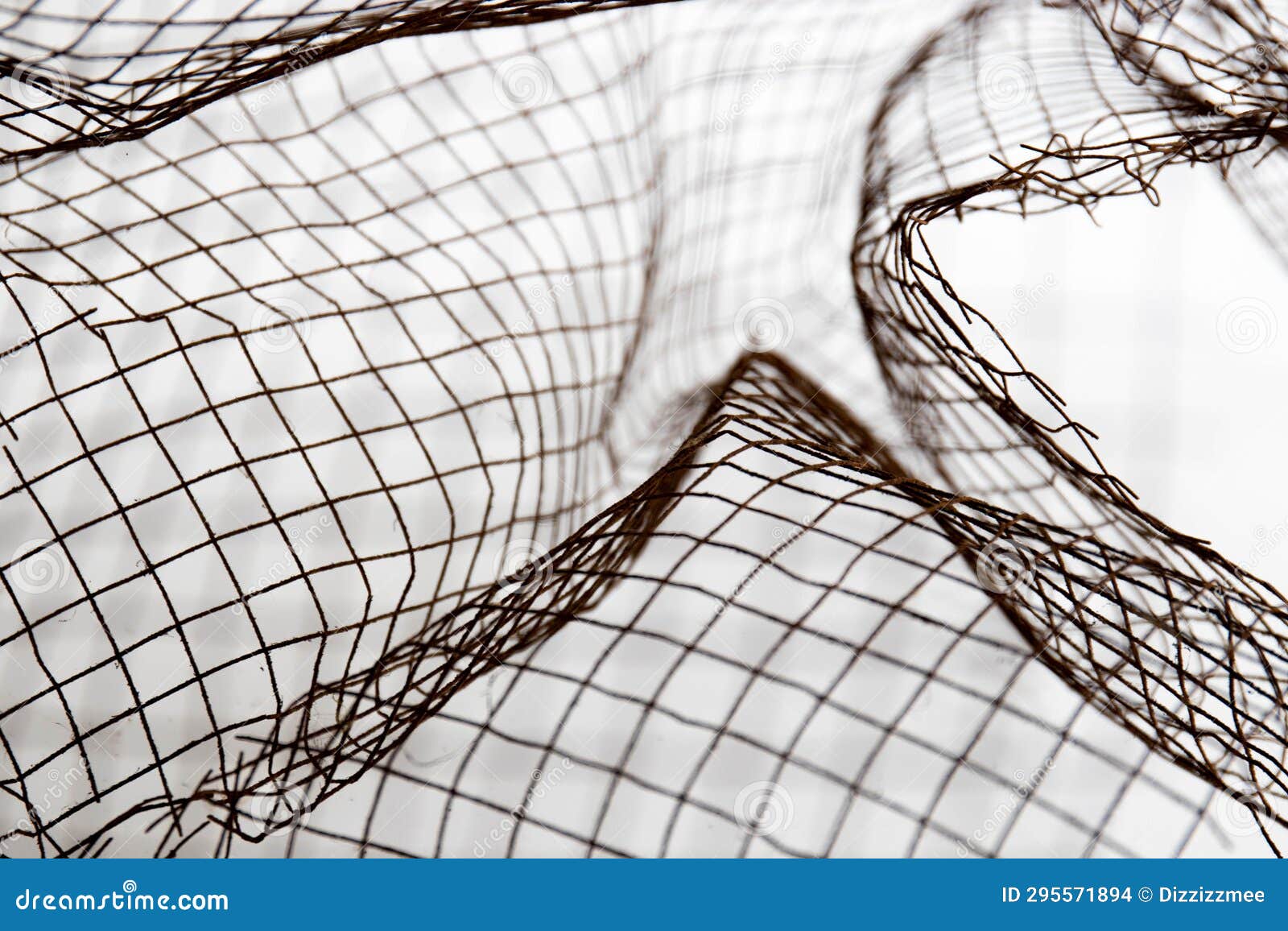 Free Form Curve of Black Rustic Wire Mesh Stock Photo - Image of rustic ...